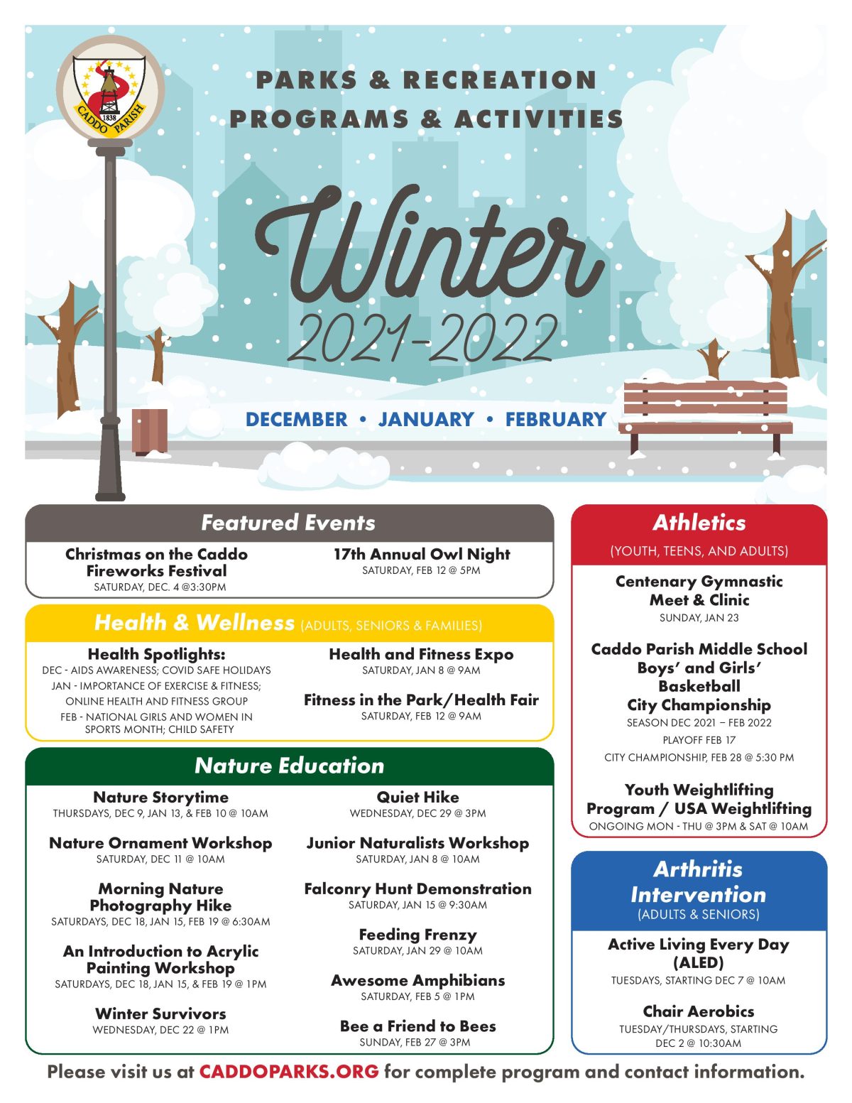 Winter Program Guide 2021-2022 | Caddo Parish