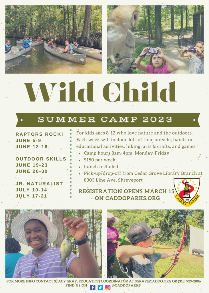 Wild Child Summer Camp Registration Opens | Caddo Parish